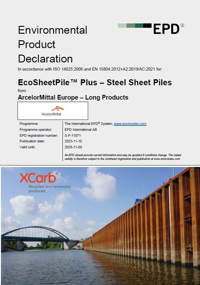 EPD EcoSheetPile™ Plus | 2023 | ArcelorMittal Sheet Piling
